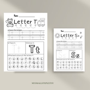 Printable Alphabet Worksheets, ABC Activity Book, Letter of the Week, A ...