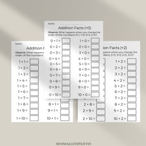 Addition and Subtraction Worksheet, 1st Grade Math Bundle, Busy Book ...