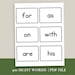 300 Sight Words Flashcards, Printable Kindergarten Words, 1st Grade ...
