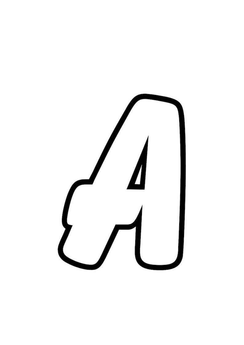 Large Printable Alphabet Letters for Classroom 8 Inch Big Number ...