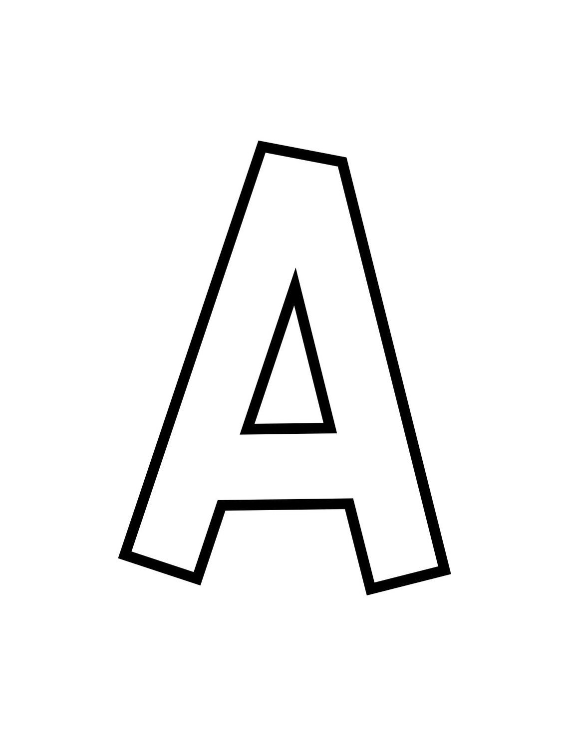 Large Alphabet Uppercase Letters for Classroom Big Letters Templates ...