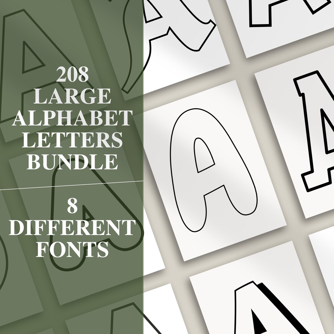 Large Printable Letters for Classroom Big Alphabet Letters Templates ...