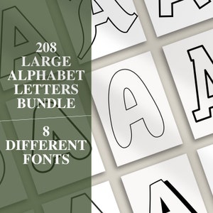Large Printable Letters for Classroom Big Alphabet Letters Templates ...