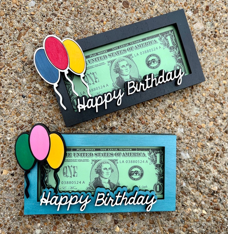 Happy Birthday Money Holder - Etsy