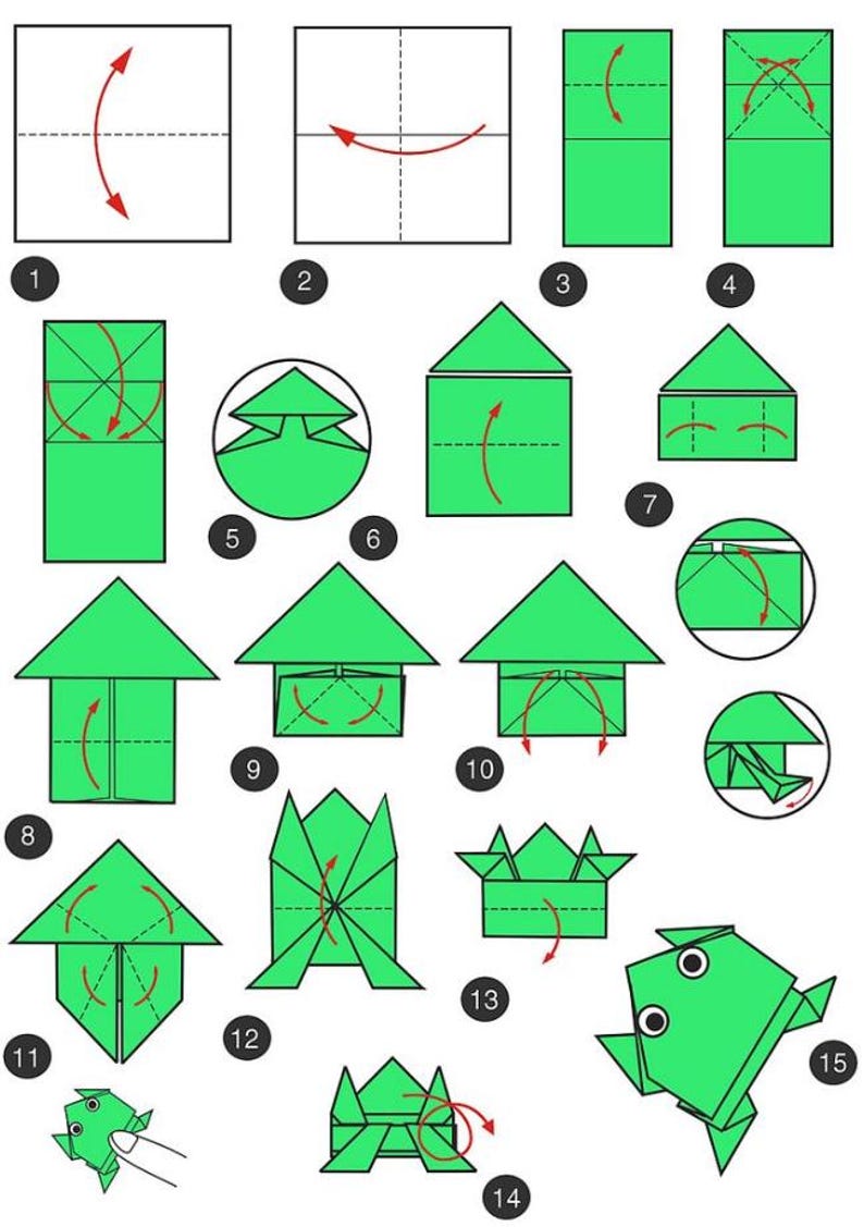 Origami Animals for Kids – 5 Easy Paper Folding Tutorials | Bee Crab ...