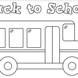 10+ Kid's Back to School Coloring Pages - Etsy