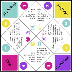 10 Kid's Assorted Fortune Teller (cootie Catcher) Templates - Etsy