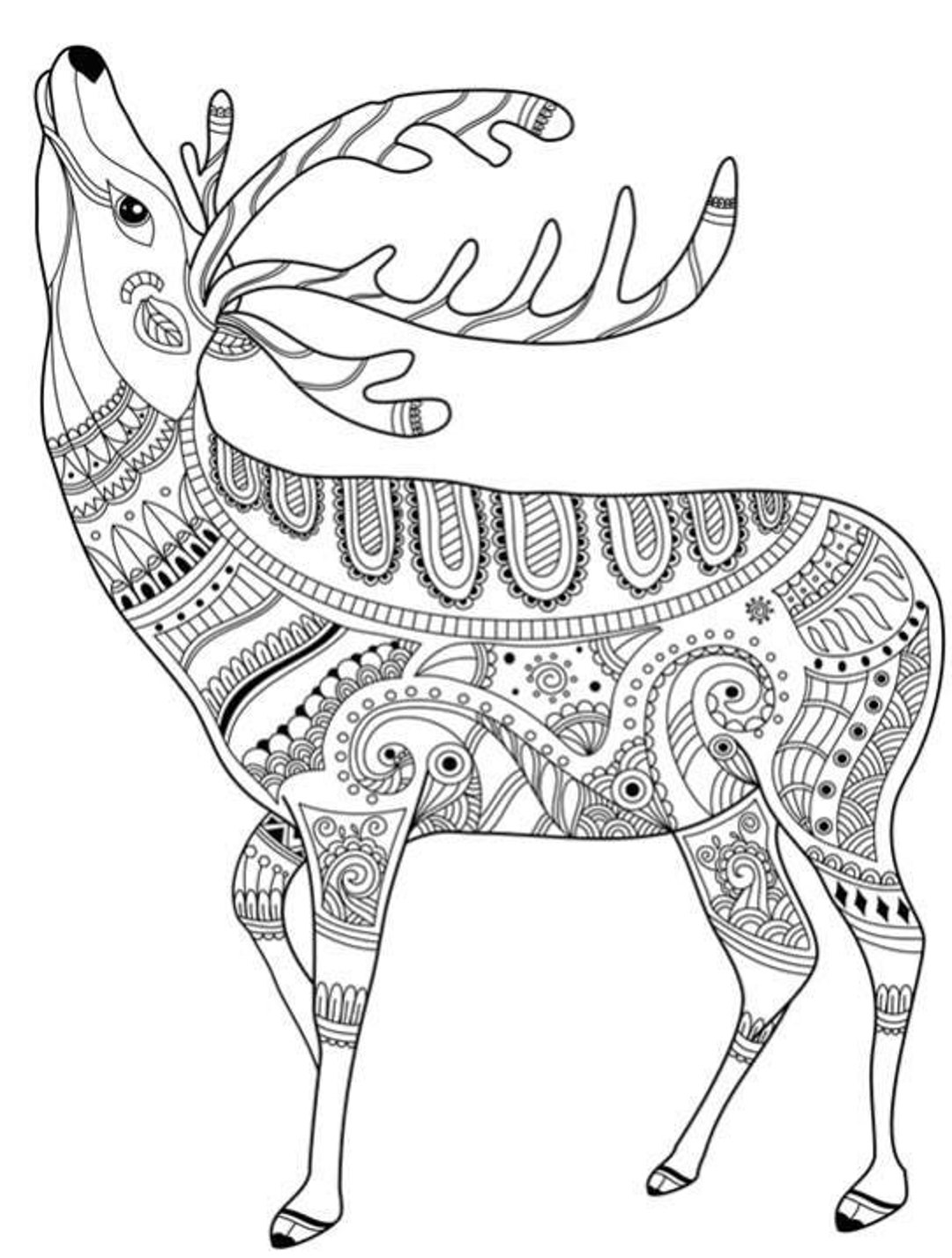 25 Christmas Coloring Pages - Slightly Advanced - Etsy