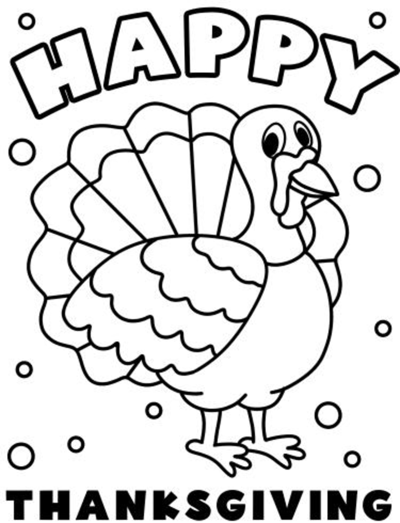 Thanksgiving Coloring Pages, Kids, Printable, Digital Download - Etsy