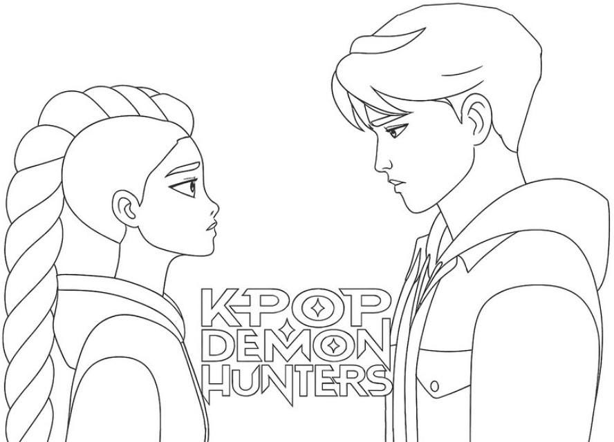 KPOP Demon Hunters Coloring Pages - Etsy Canada