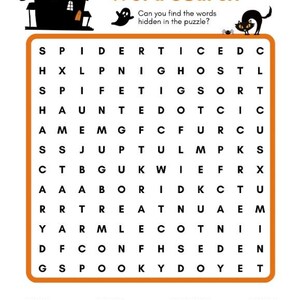 20 Kid's Halloween Activity Pages - Etsy