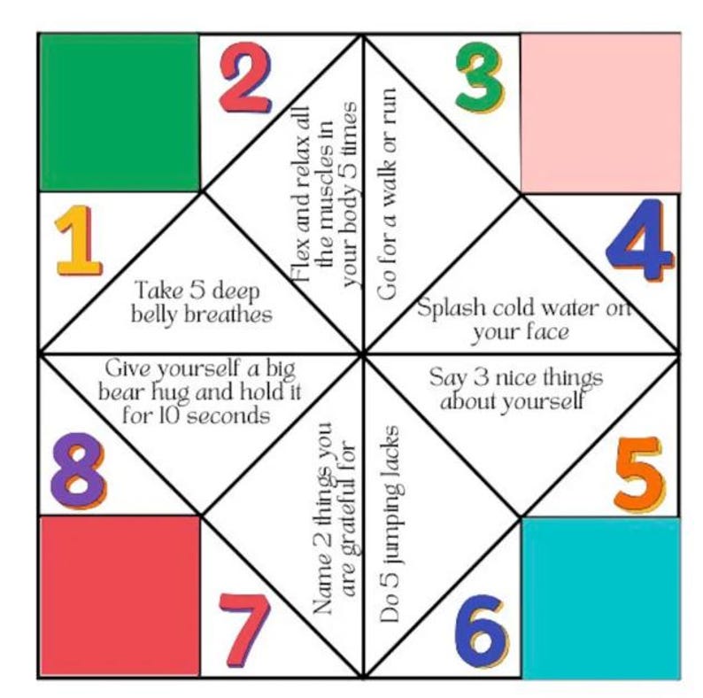10 Kid's Assorted Fortune Teller (cootie Catcher) Templates - Etsy