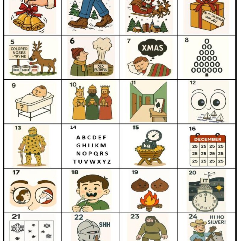 Christmas Name a Song - Etsy