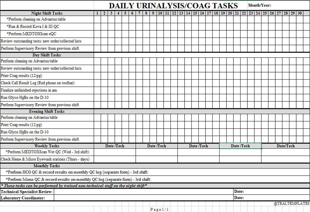 Editable Daily Task Log - Etsy Australia