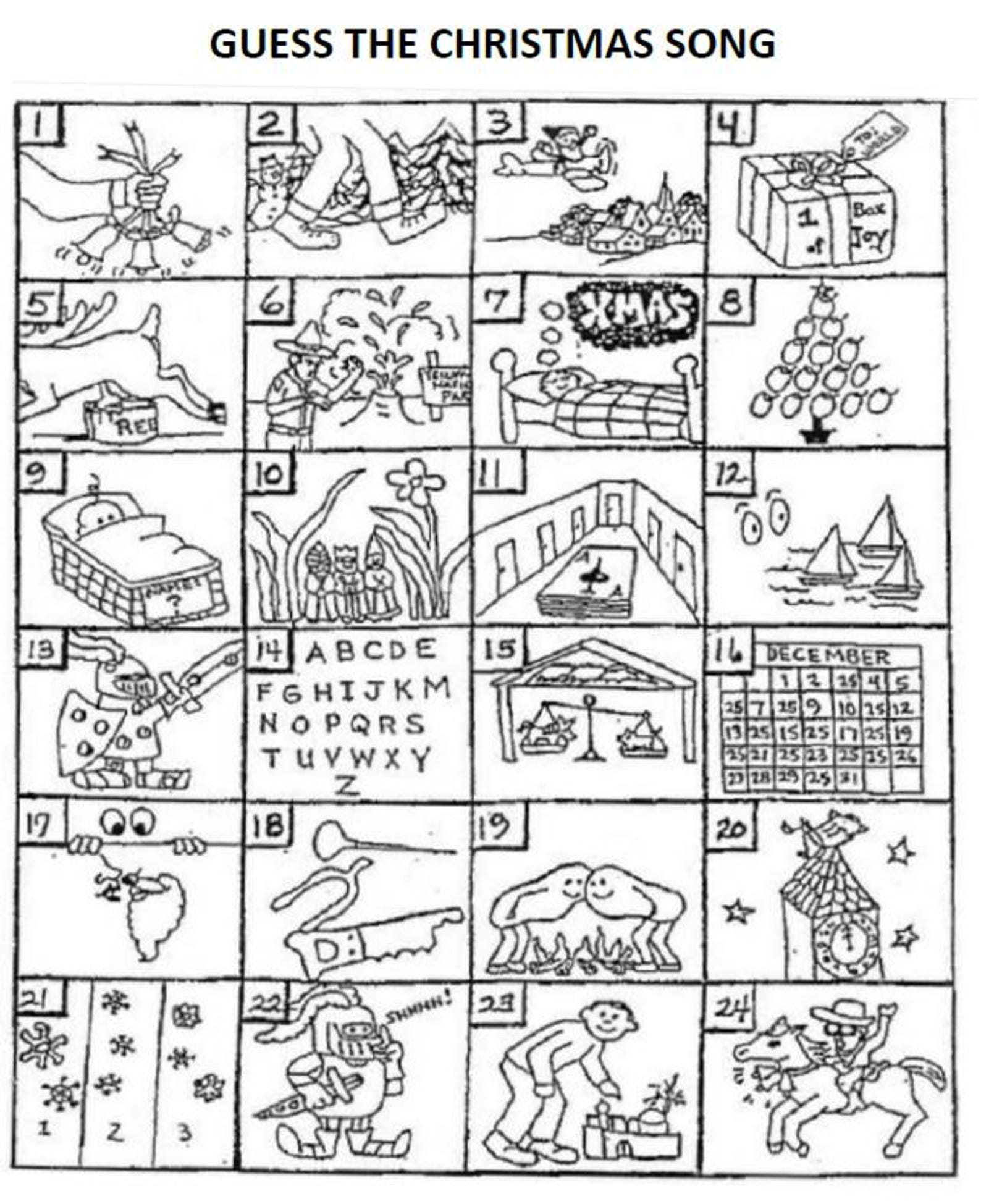 Guess the Christmas Song - Etsy