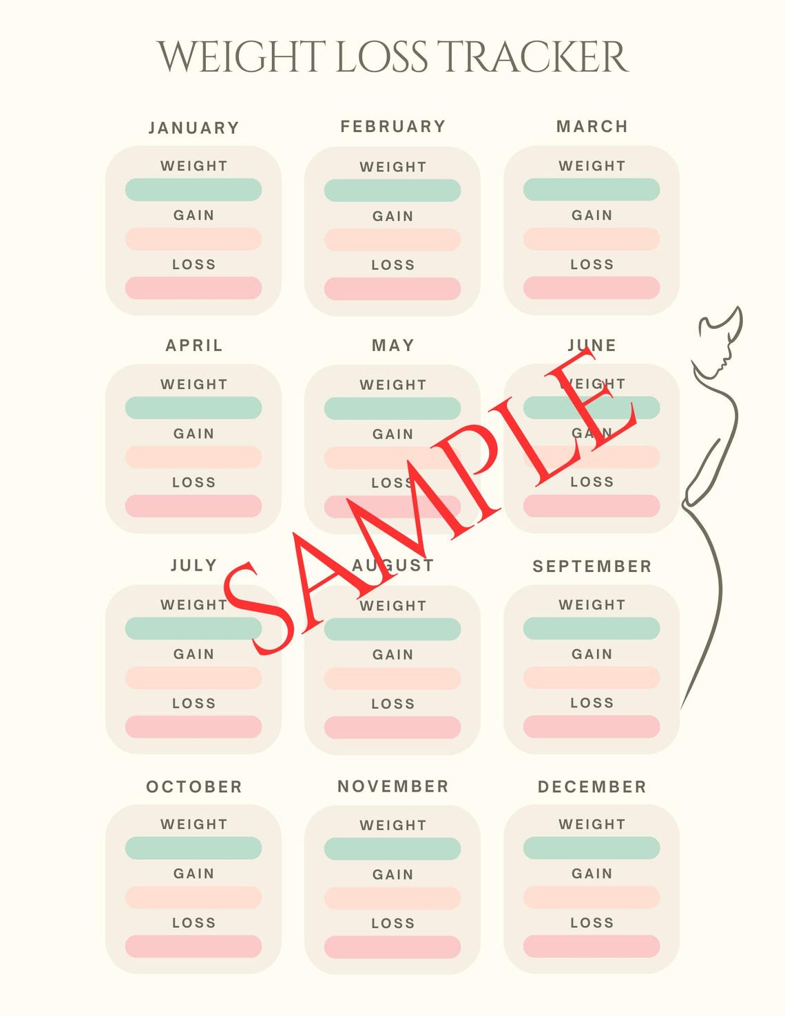 Printable Workout Planner PDF – 30-day Fitness Tracker, Gym Schedule ...