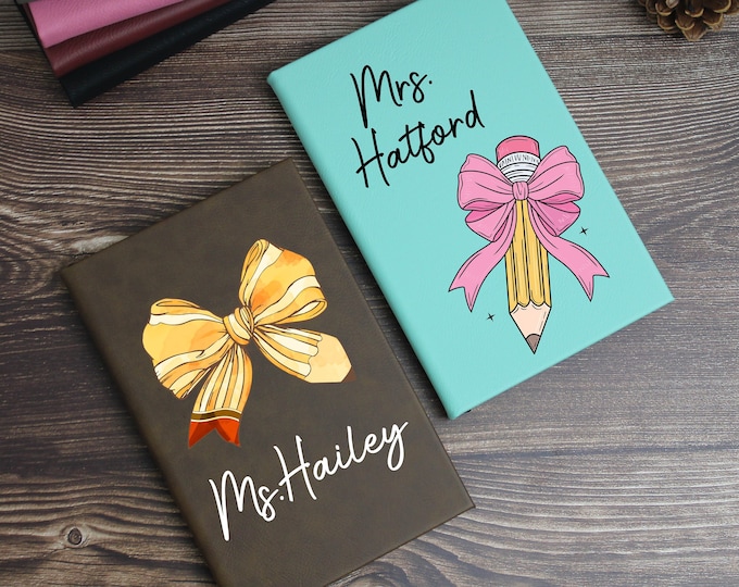 Personalized Teacher Journal, Teacher Christmas Gift, Teacher ...