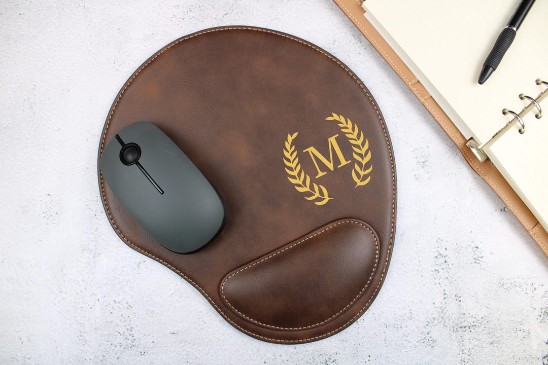 Custom Leather Mouse Pad, Personalized Office Gifts, Coworker Gifts ...