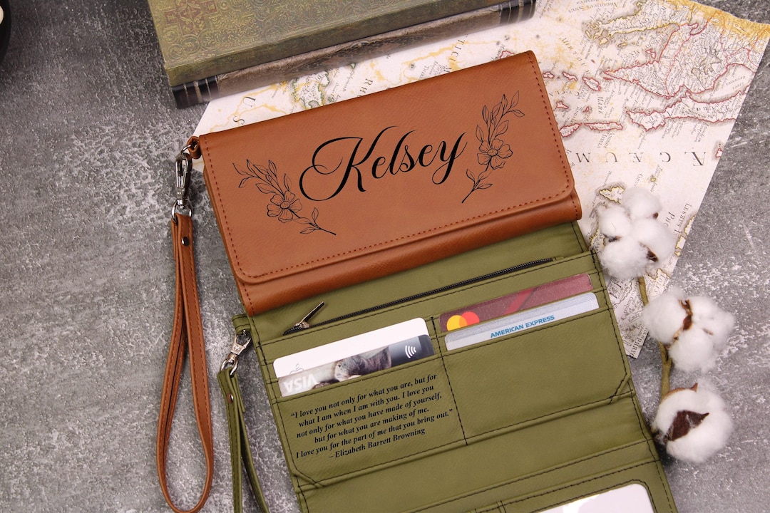 Personalized Leather Wallet for Women,custom Leather Wallet,leather ...