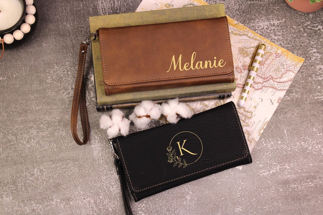 Personalized Leather Wallet, Wallet for Women, Leather Purse With ...