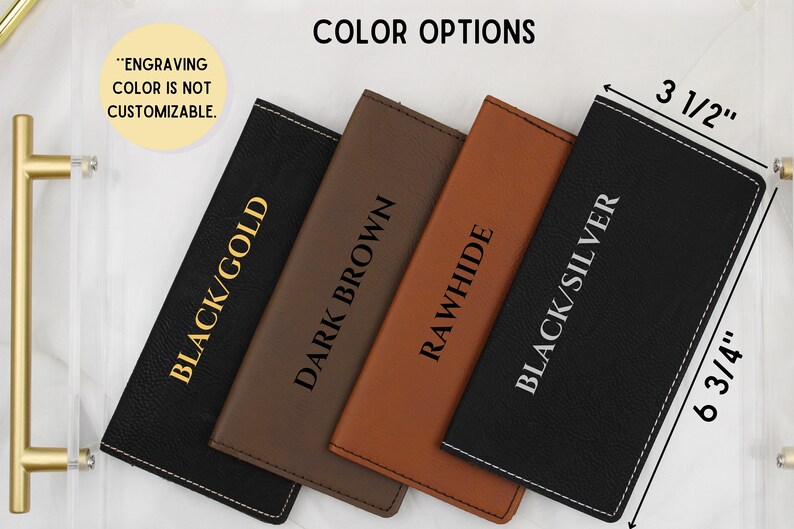 Custom Leather Business Checkbook Cover Personalized Leather - Etsy