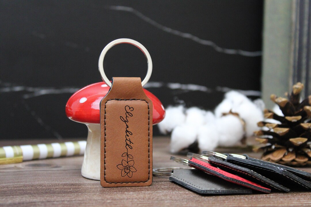Birth Flower Keychain, Personalized Birthday Gift Idea, Birth Month ...