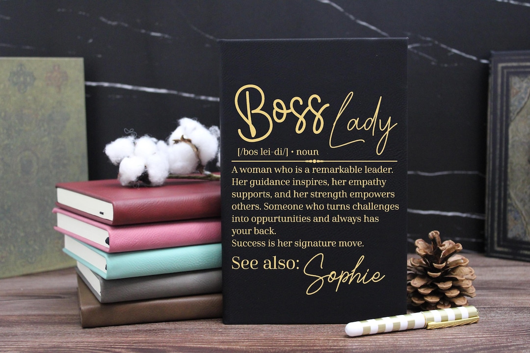 Personalized Boss Lady Journal, Boss Lady Definition Notebook, Girl ...