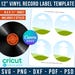Vinyl Record Template, Label Template, Record Labelsticker Template ...