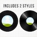 Vinyl Record Template, Label Template, Record Labelsticker Template ...