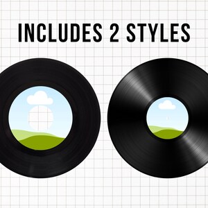 Vinyl Record Template, Label Template, Record Labelsticker Template ...