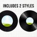 Vinyl Record Template, Label Template, Record Labelsticker Template ...