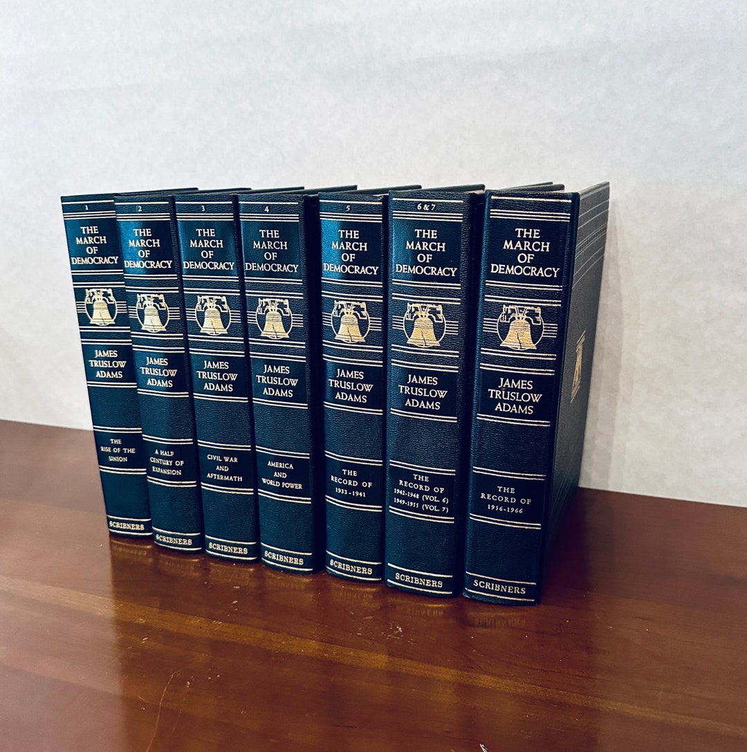 The March of Democracy by James Truslow Adams | Complete Set, Volumes 1 ...