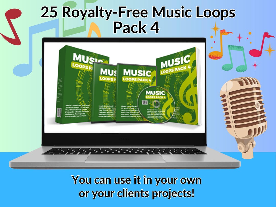 25 Royalty-free Music Loops Pack 4 MP3 Audio Loops for Videos ...