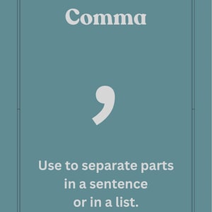 Punctuation English Classroom Posters Set of 12 - Etsy