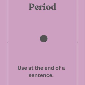 Punctuation English Classroom Posters Set of 12 - Etsy