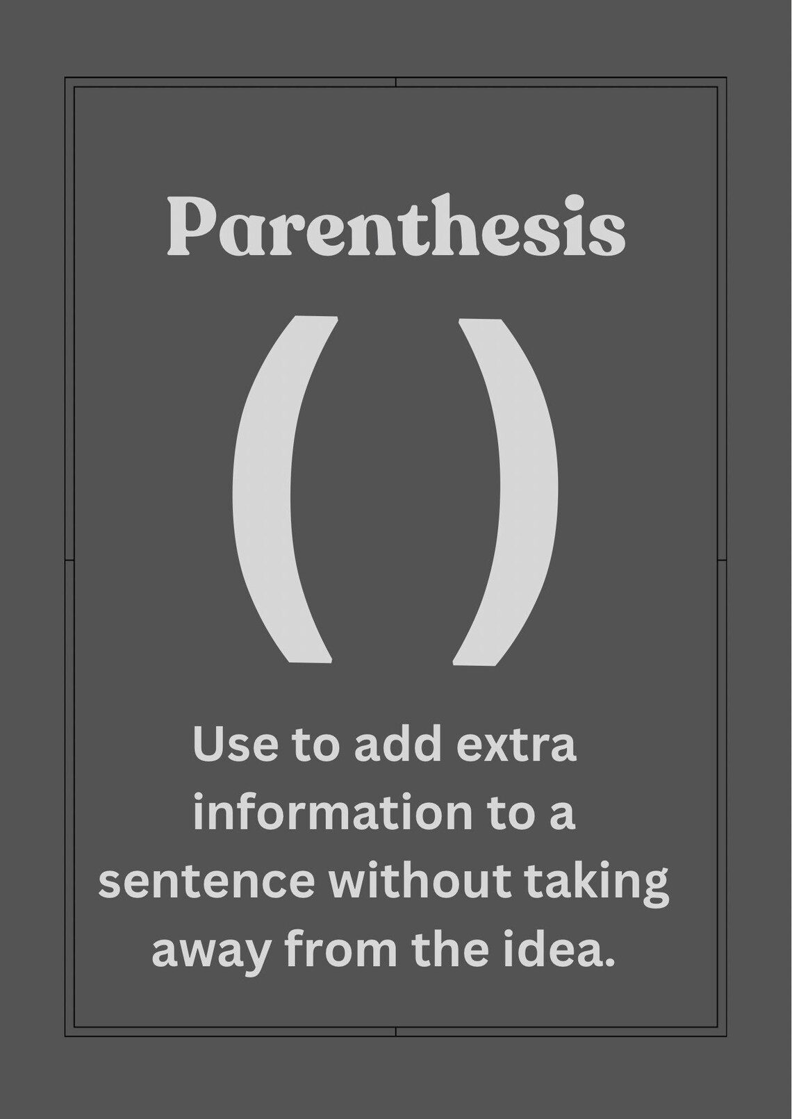 Punctuation English Classroom Posters Set of 12 - Etsy