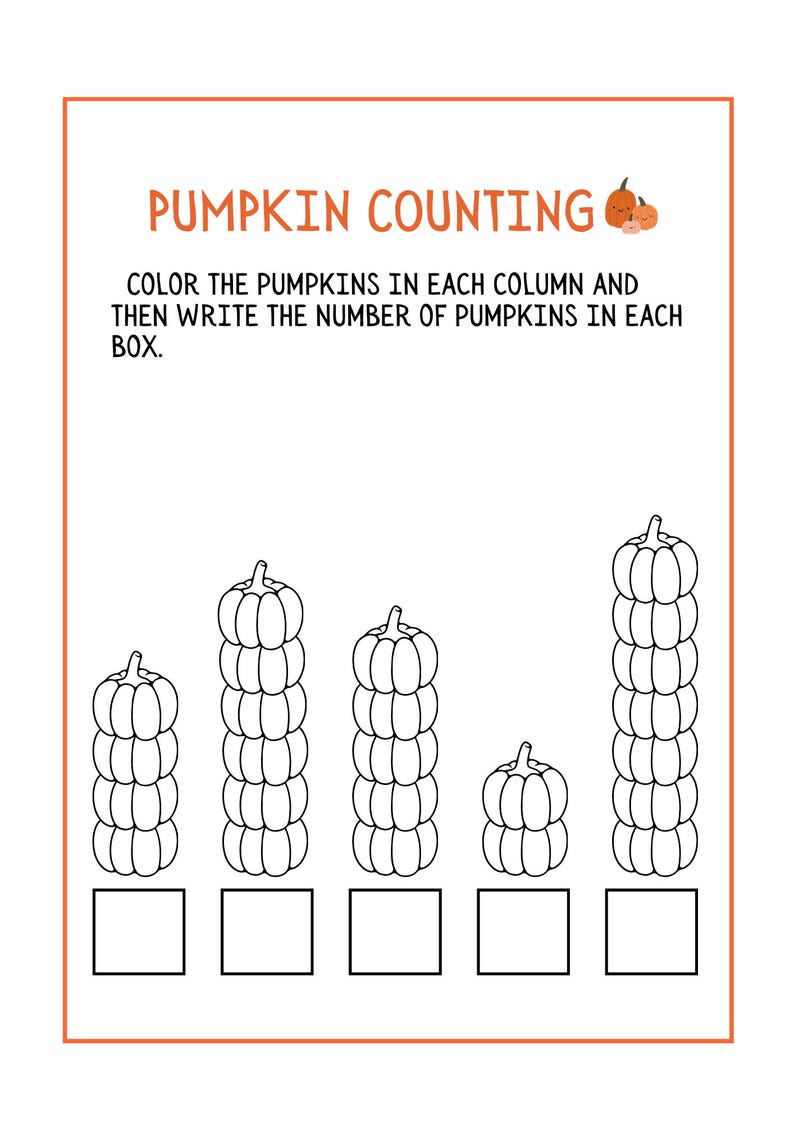Pumpkin Coloring Sheet for Classrooms | Fall Activity for Kids ...