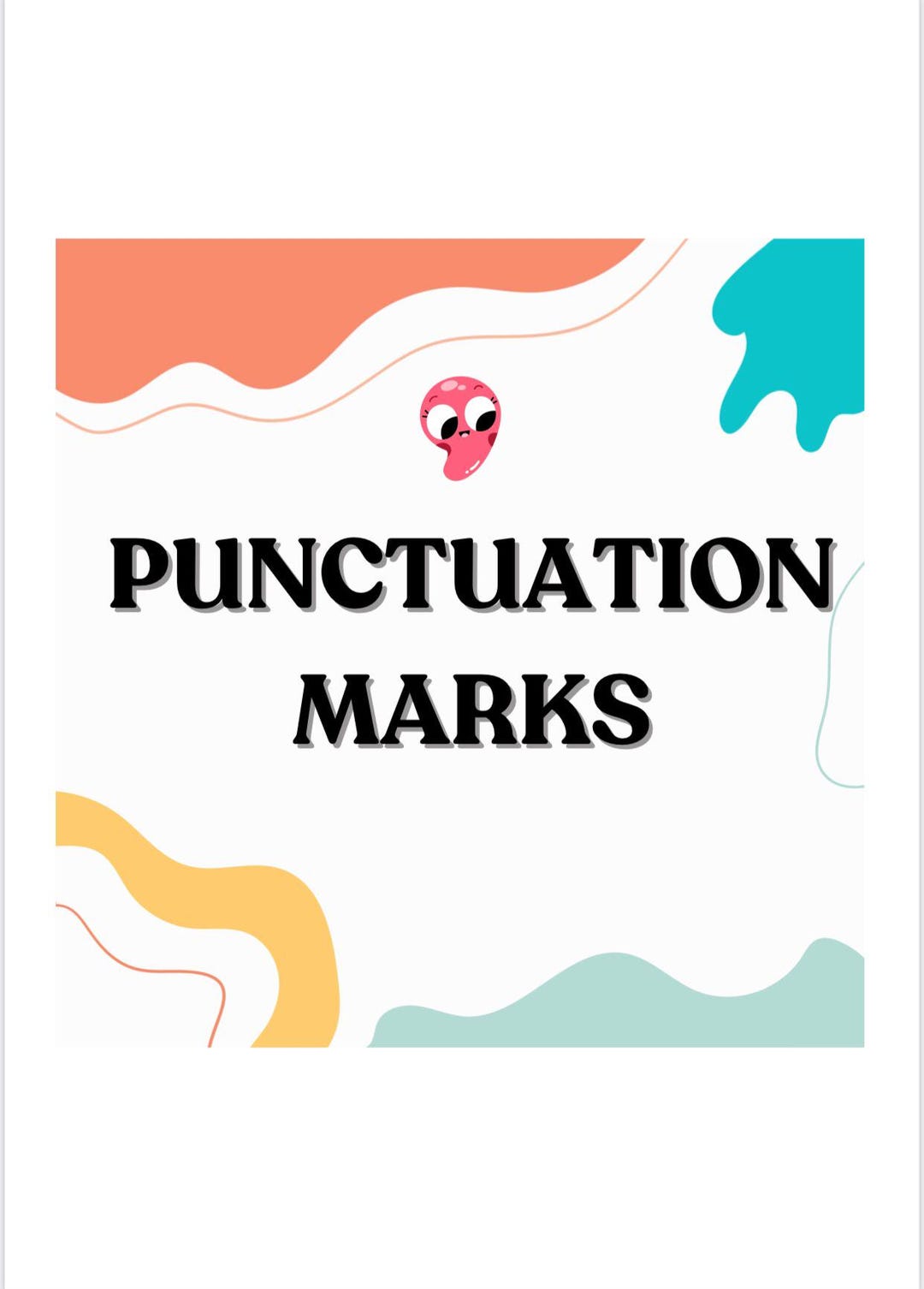 Punctuation Posters Pack - Bright Colour - Etsy
