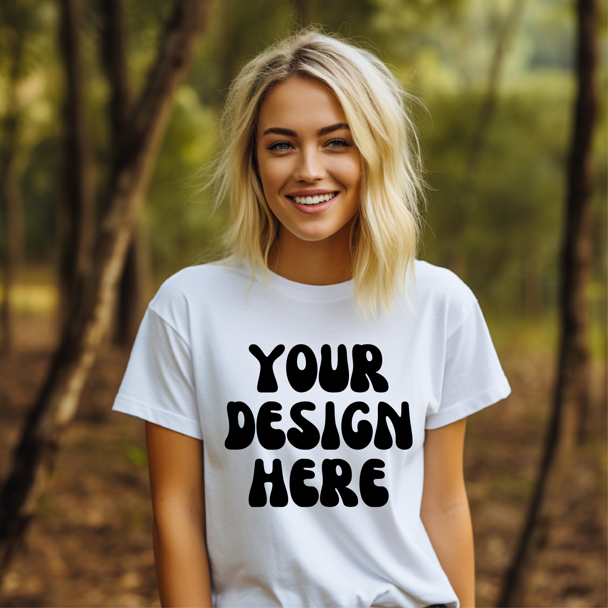 White Comfort Colors C1717 Mockup Model Mockup White Shirt - Etsy