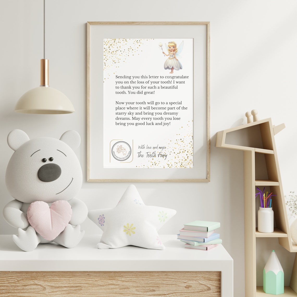 Tooth Fairy Letter Printable, Tooth Fairy Gift, Tooth Fairy Note, Magic ...