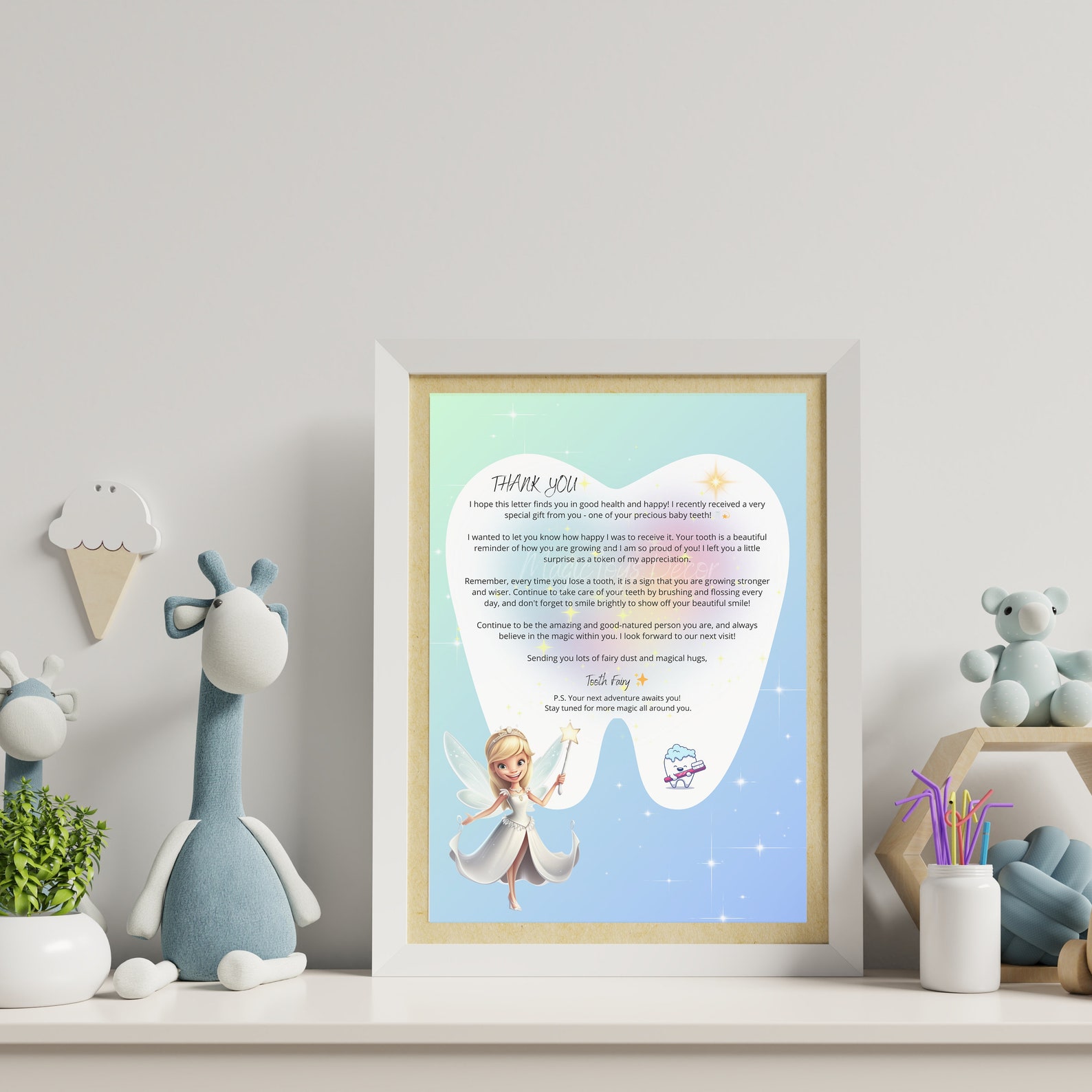 Tooth Fairy Letter, Tooth Fairy Gift, Tooth Fairy Note, Tooth Fairy ...