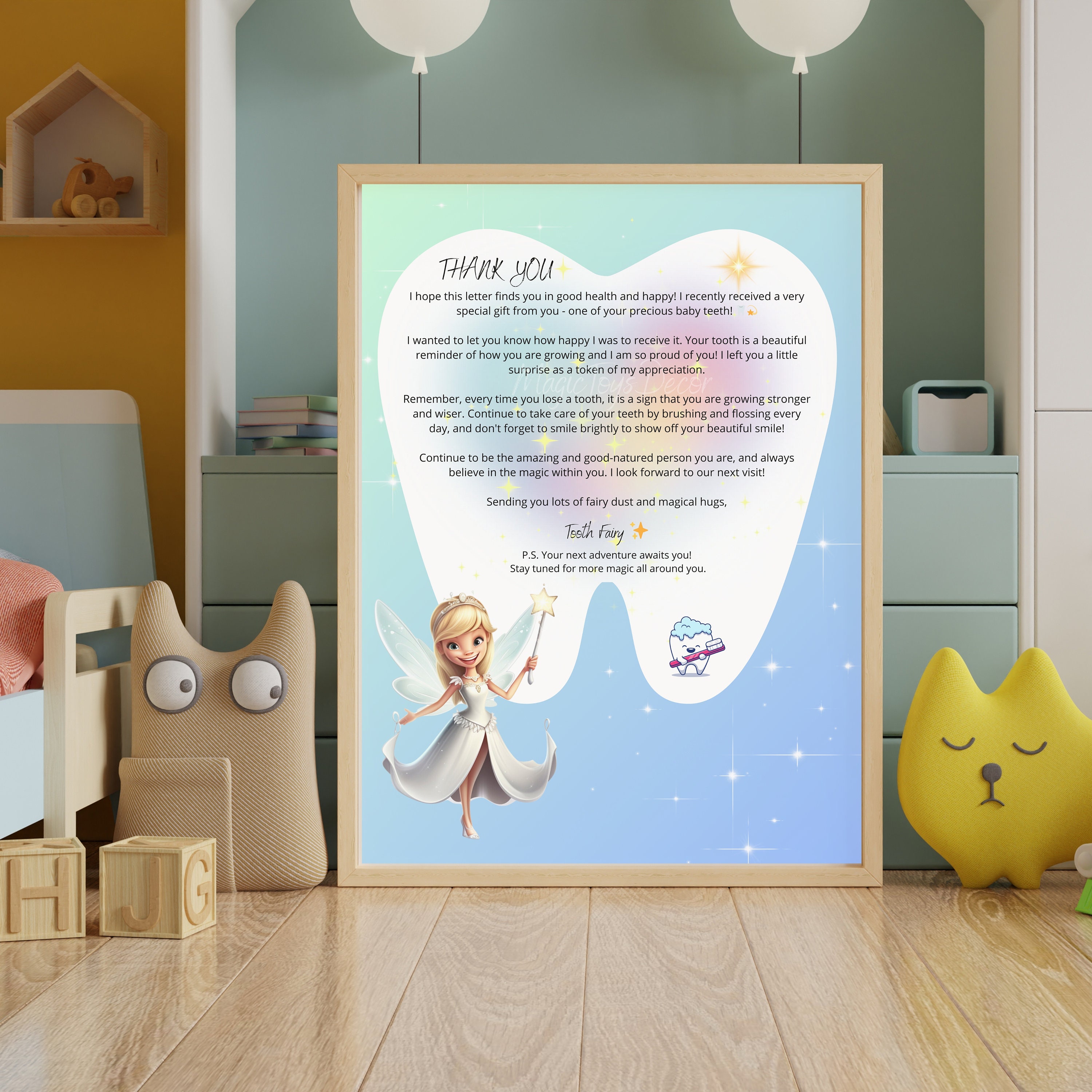 Tooth Fairy Letter, Tooth Fairy Gift, Tooth Fairy Note, Tooth Fairy ...
