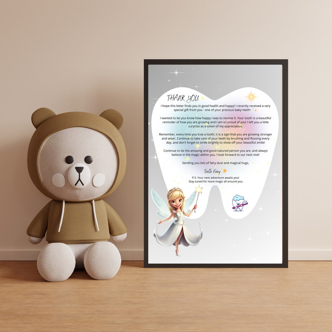 Tooth Fairy Letter, Tooth Fairy Gift, Tooth Fairy Note, Tooth Fairy ...