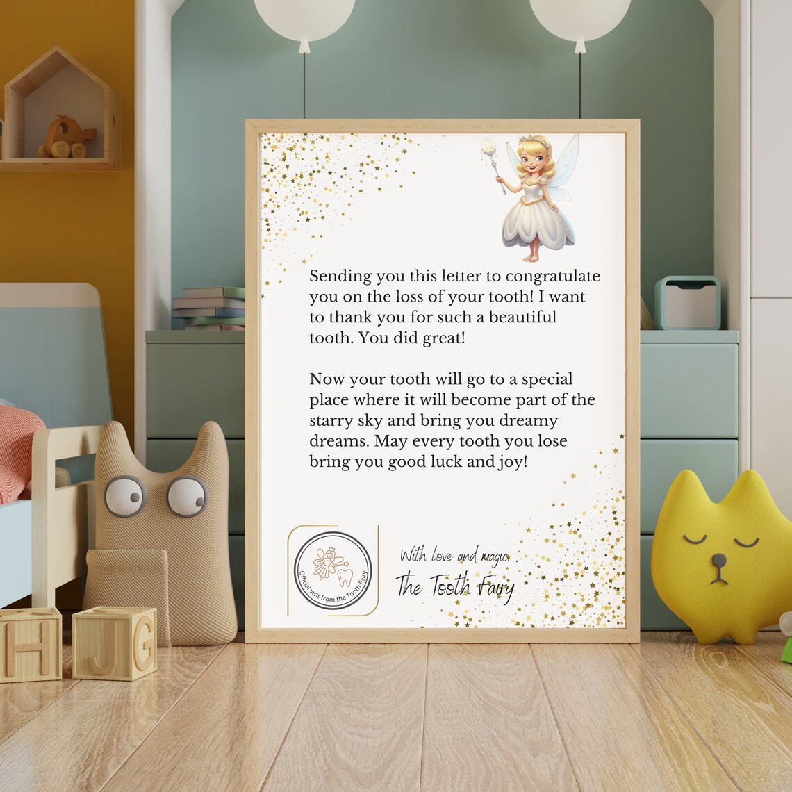 Tooth Fairy Letter Printable, Tooth Fairy Gift, Tooth Fairy Note, Magic ...