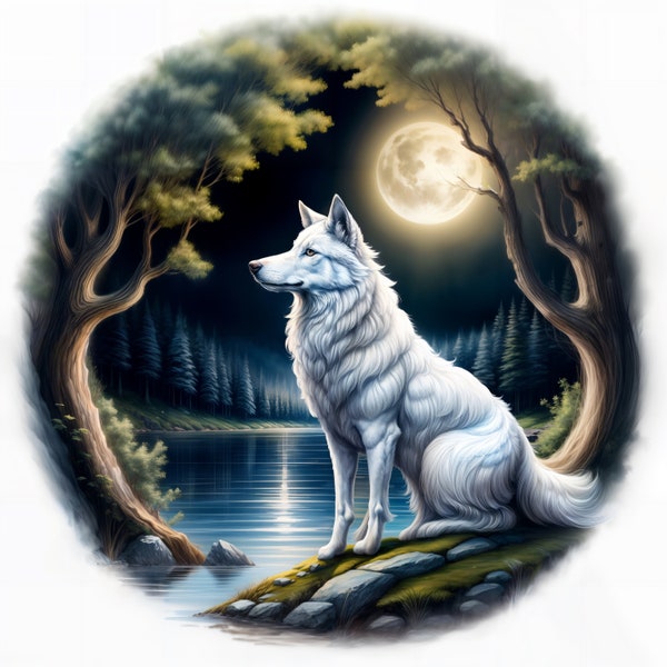 Beautiful Wolf Art - Etsy