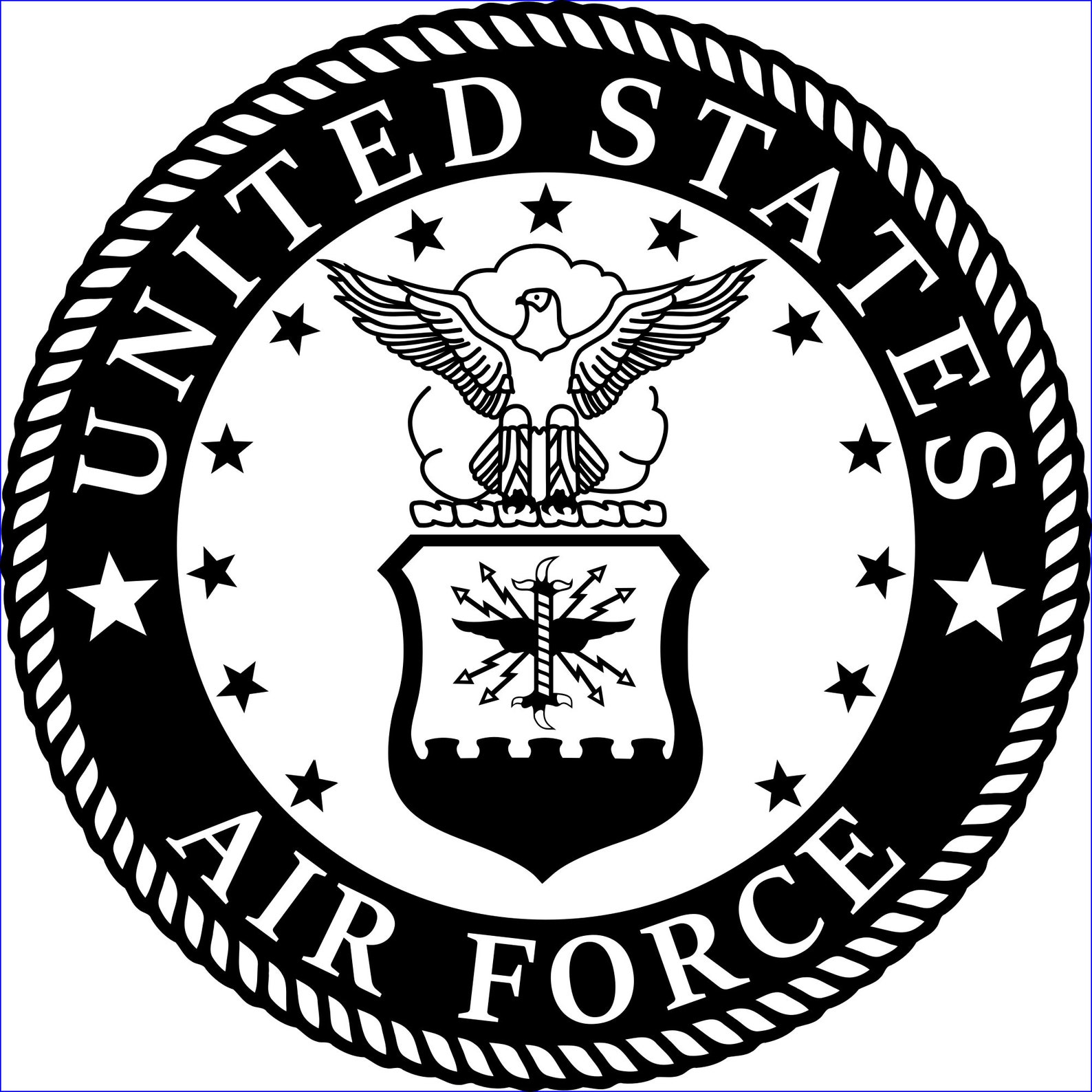 US Air Force Emblem Digital Download, Svg + Png + Dxf Files - Etsy
