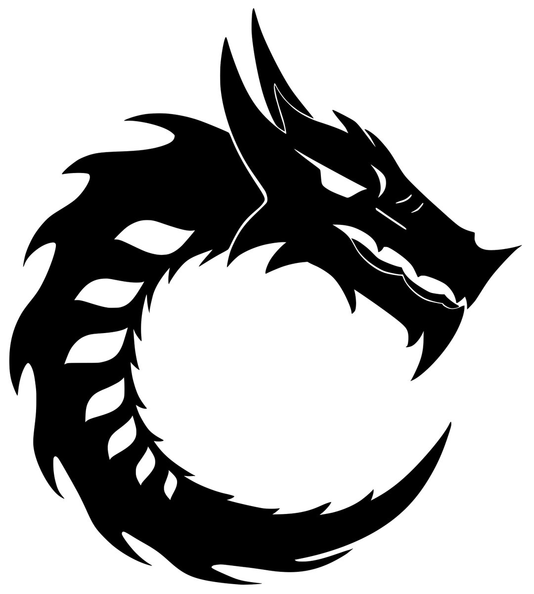 Set of 5 Dragon Images, Digital Download, Svg + Png + Dxf Files - Etsy