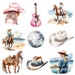 20 Coastal Cowgirl Clipart, Pink Cowgirl, Western Clipart Bundle ...
