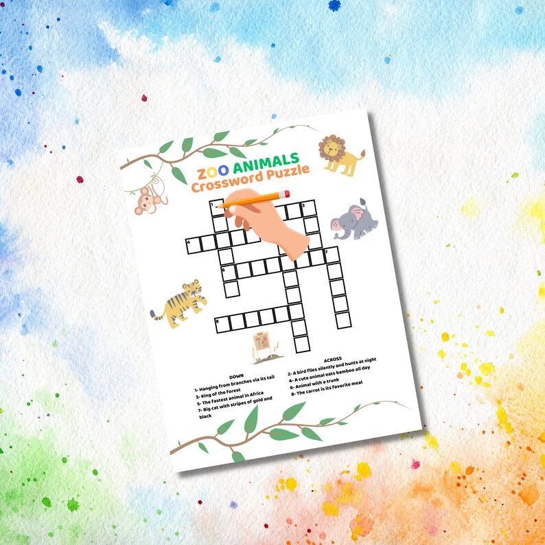 Word Search and Criss-cross Puzzle for Kids, Fun Word Search and Criss ...