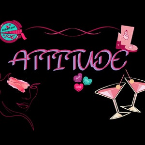 ATTITUDE Print/kiss-love-hugs Print/bubblegum Print/sweatshirt - Etsy